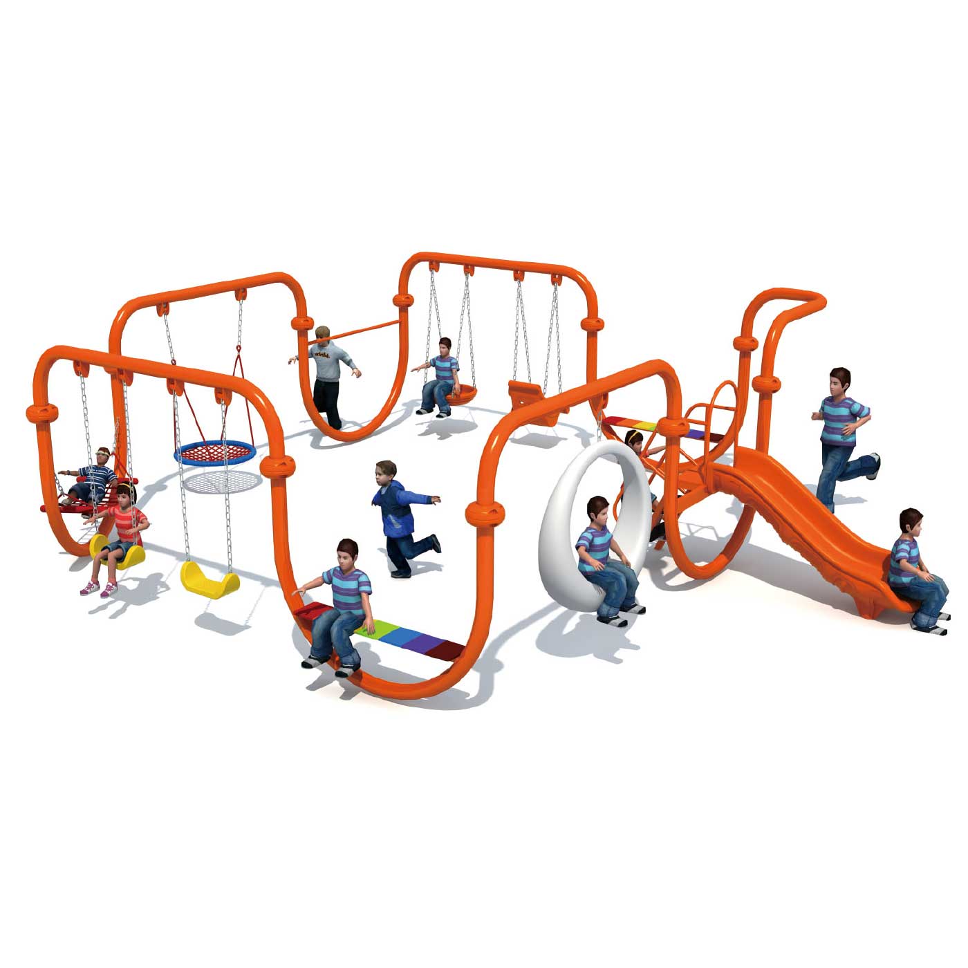 Parque Columpio Naranja | Parques Infantiles Kinderland